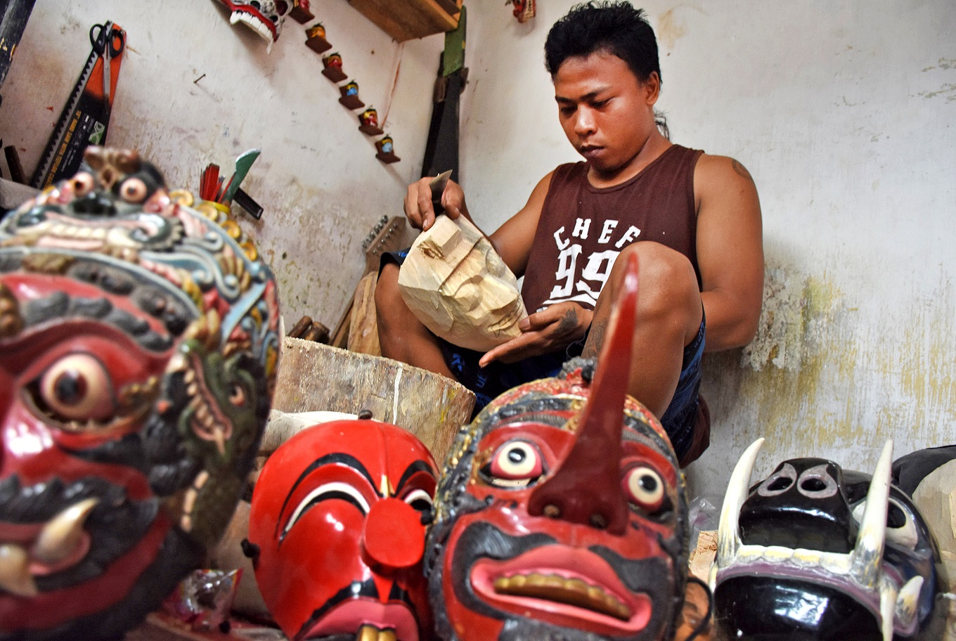 The lone struggle of Malang mask artists - Art & Culture - The Jakarta Post