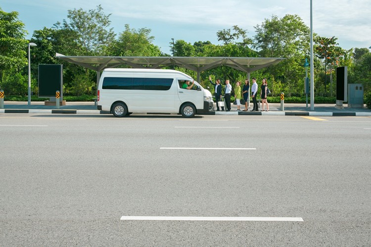Singapore uses app-based shuttle services to serve less dense areas ...
