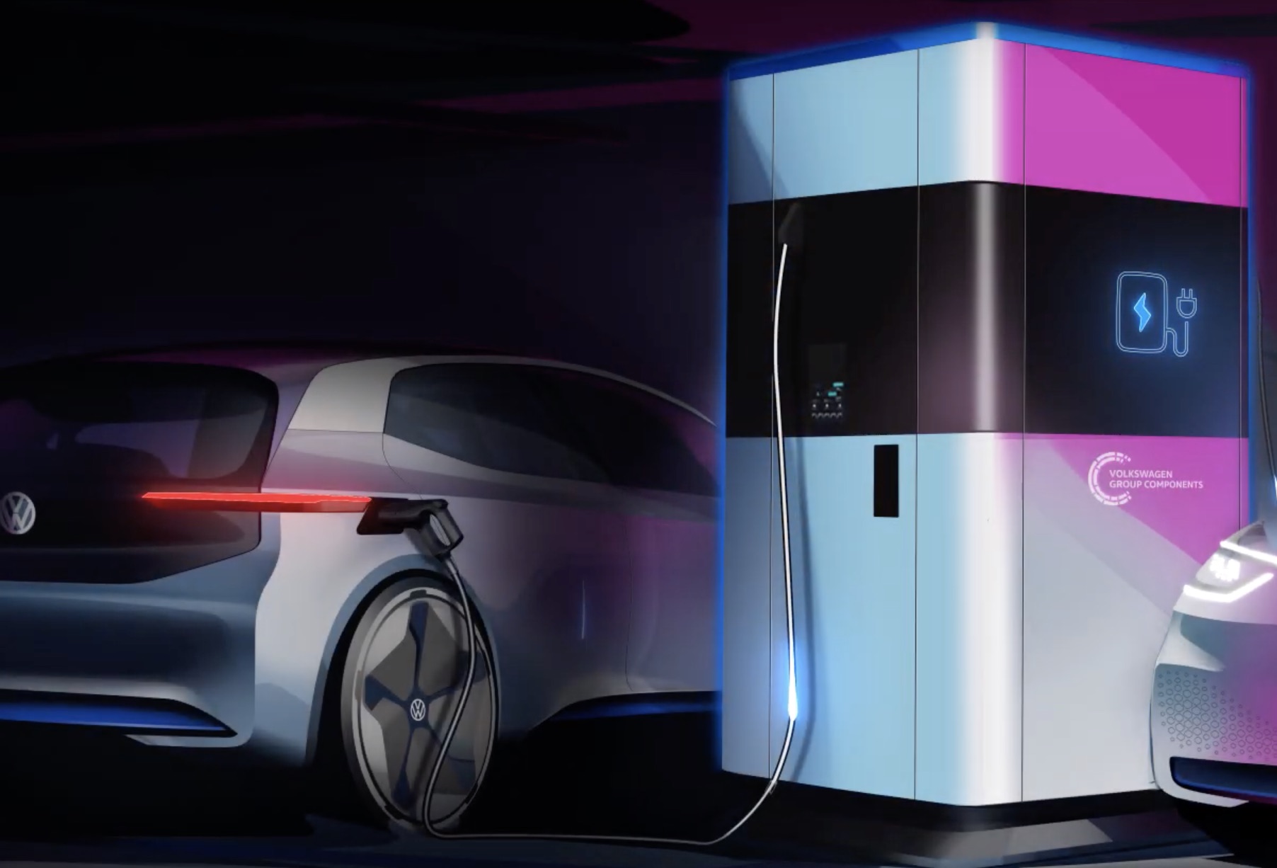 Volkswagen presents a mobile electric vehicle charging station ...