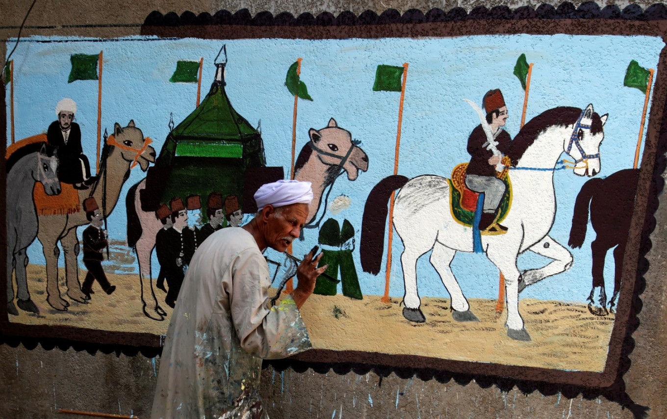 Egyptian artist paints murals on houses to celebrate haj - Art ...