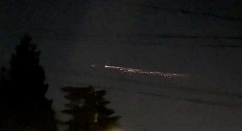 'Alien invasion' display of light likely SpaceX debris re-entering ...
