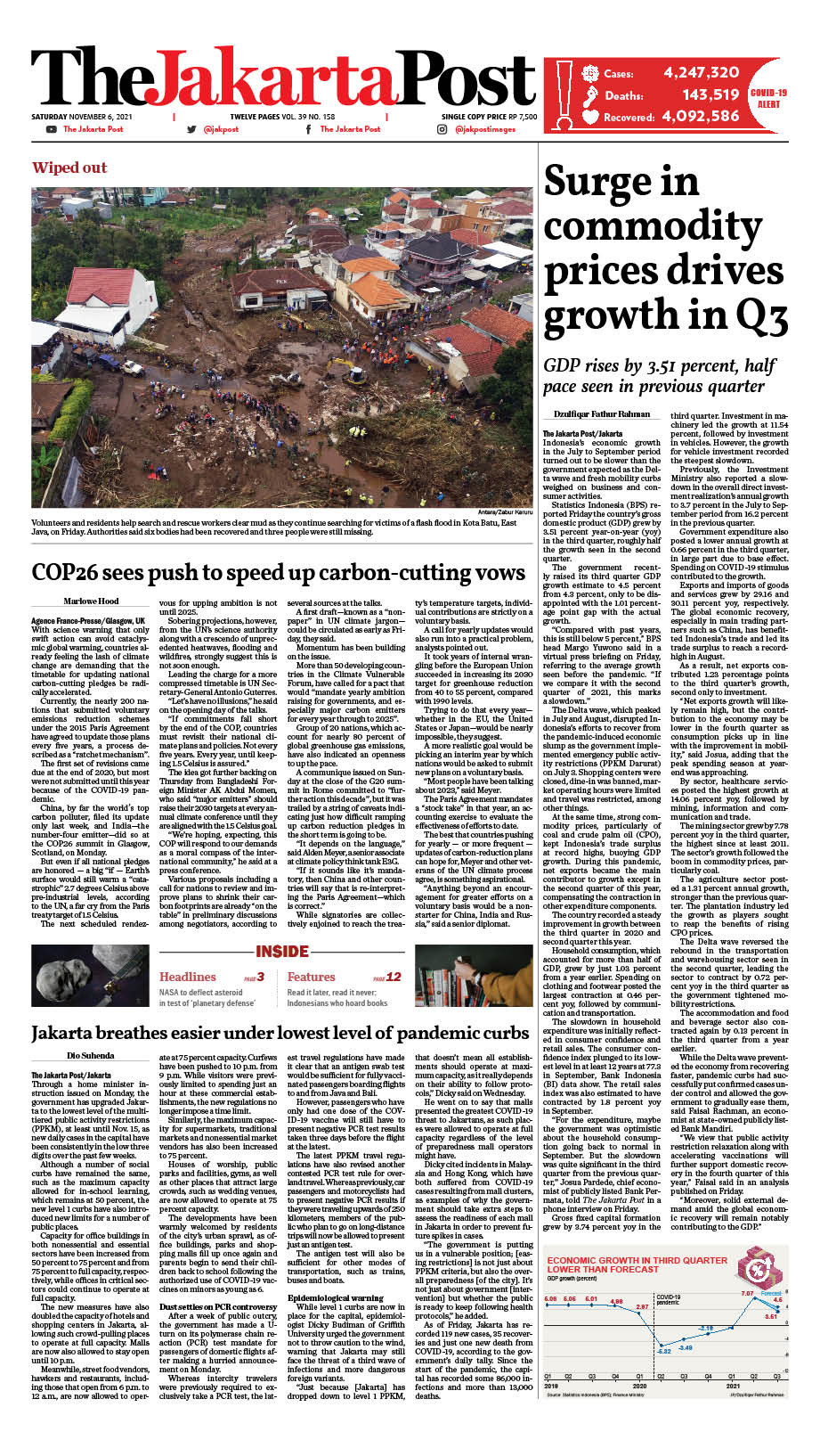 Frontpage - Sat, November 6, 2021 - The Jakarta Post