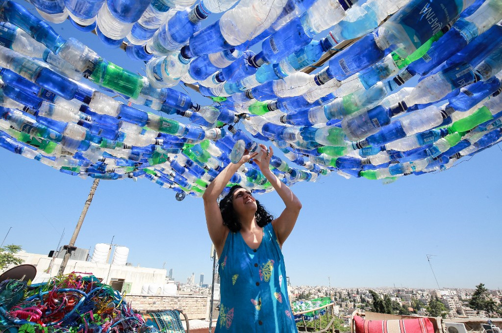 Jordans Plastic Trash Turned Into Art With A Message Art And Culture