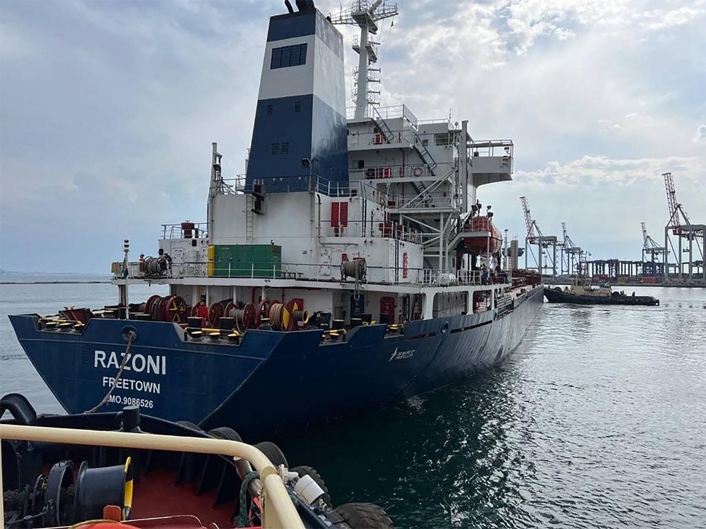 UN ship with grain for Africa leaves Ukraine - Europe - The Jakarta Post