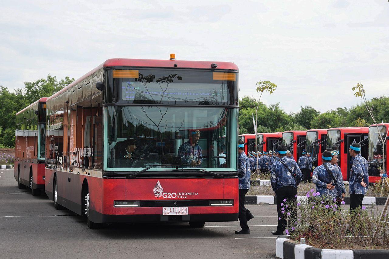Transportation Ministry holds simulation for G20 electric bus service ...
