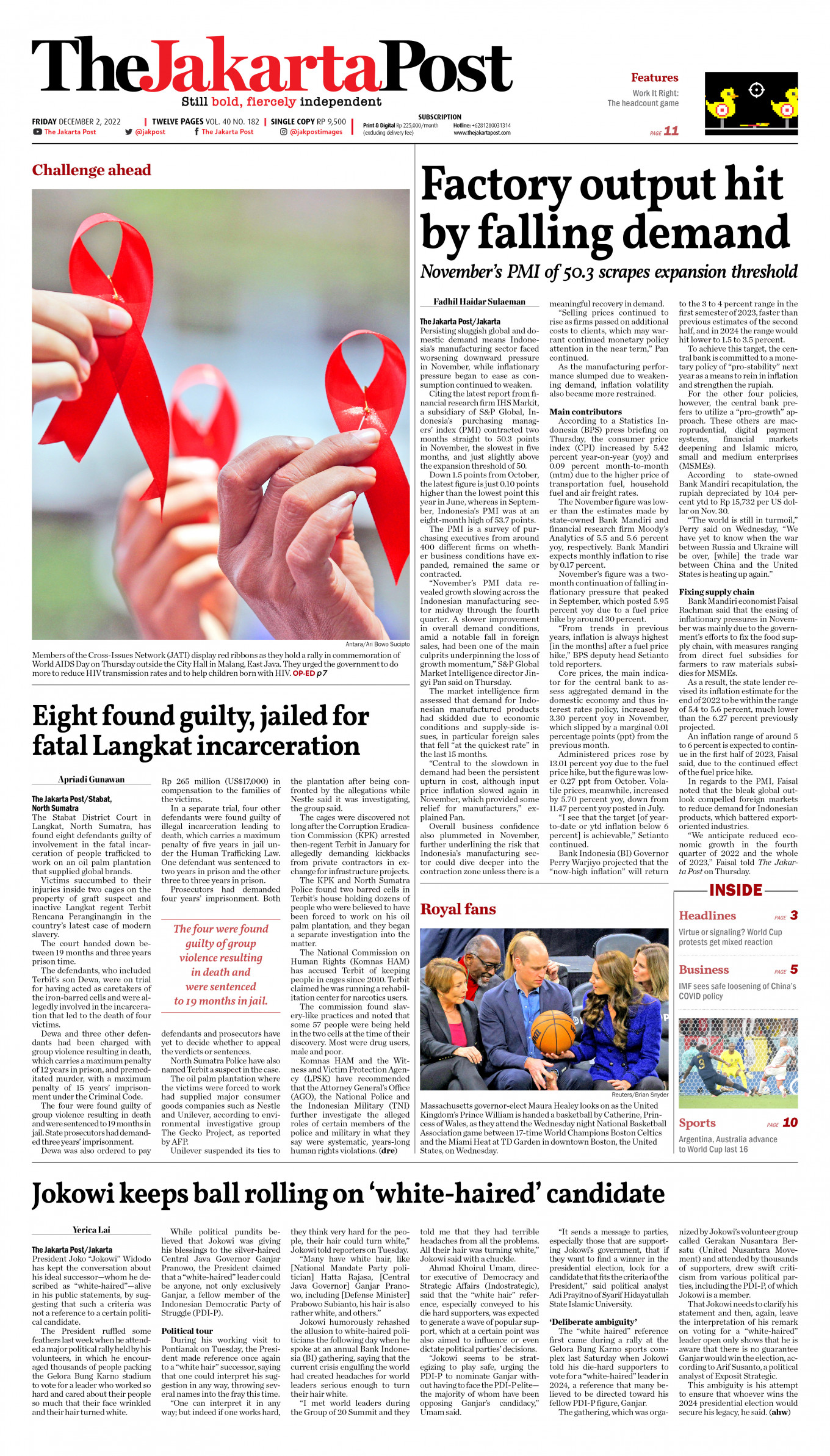Frontpage - Fri, December 2, 2022 - The Jakarta Post