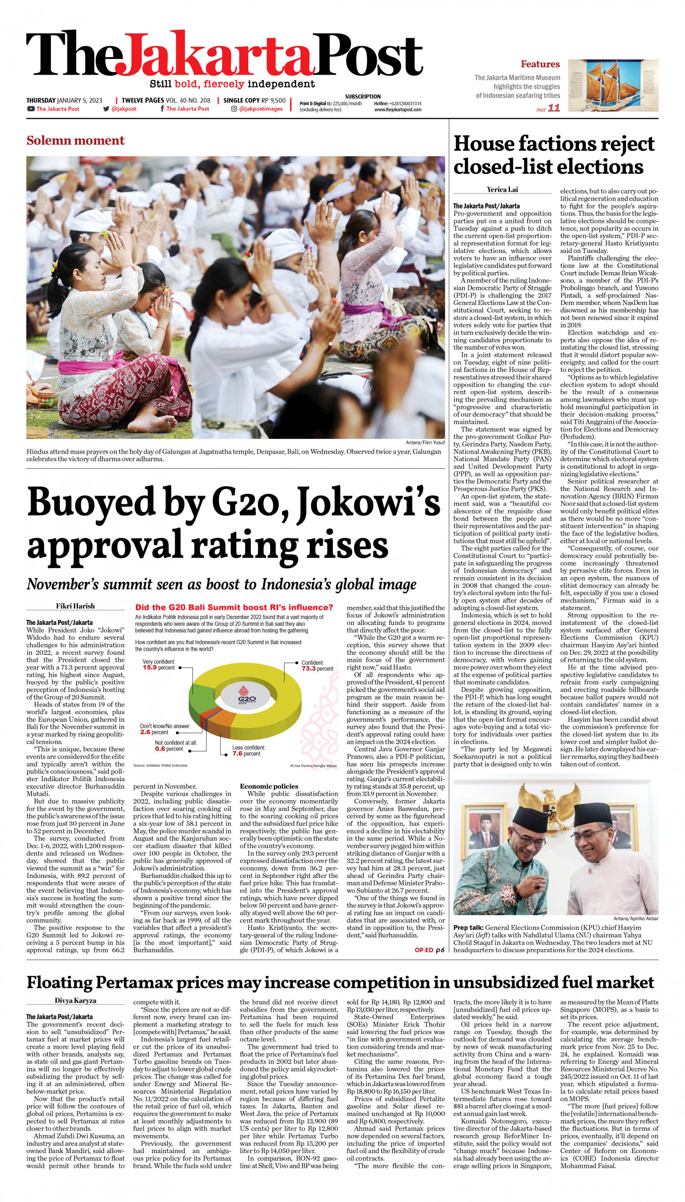 Frontpage - Thu, January 5, 2023 - The Jakarta Post