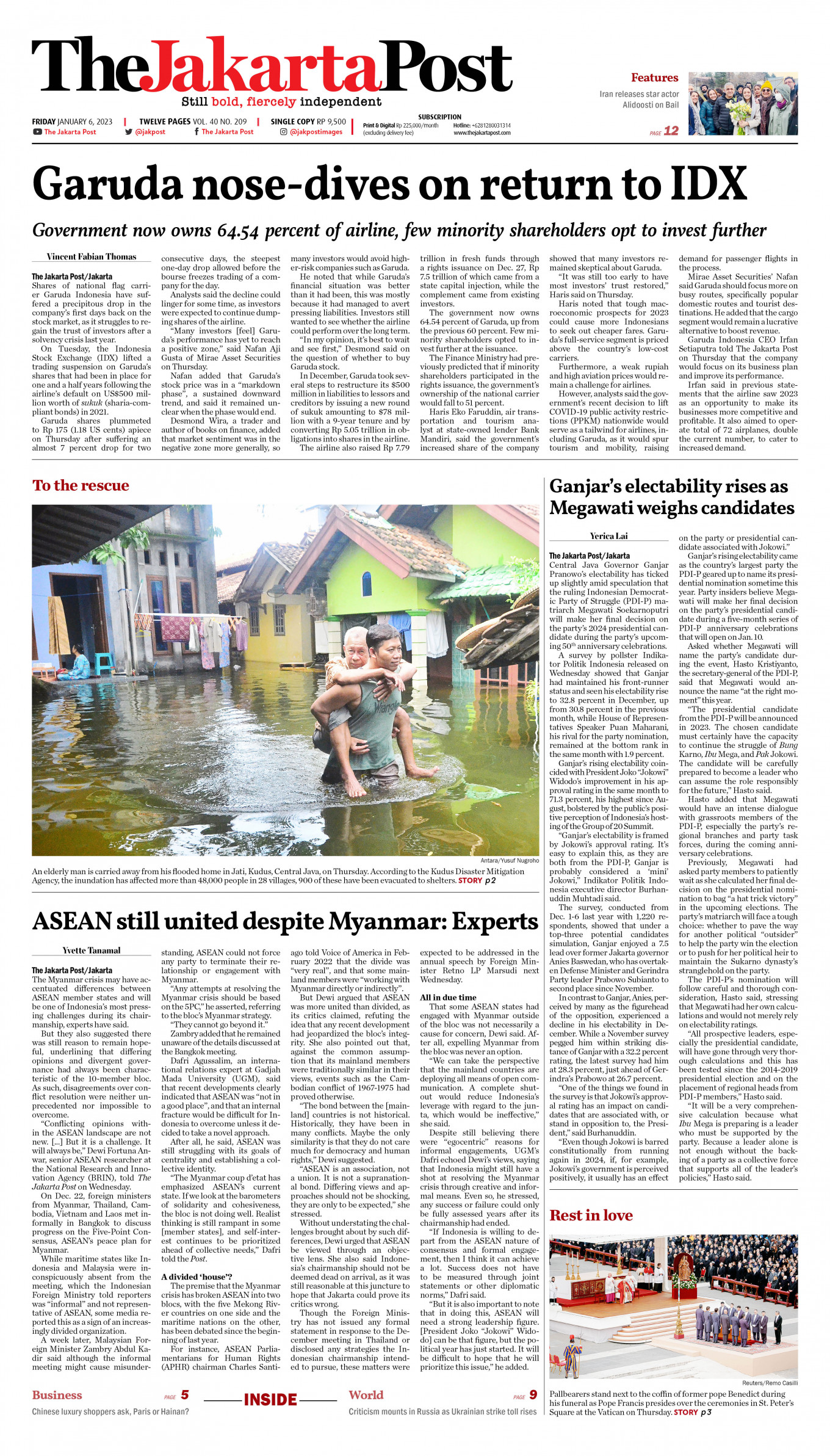Frontpage - Fri, January 6, 2023 - The Jakarta Post