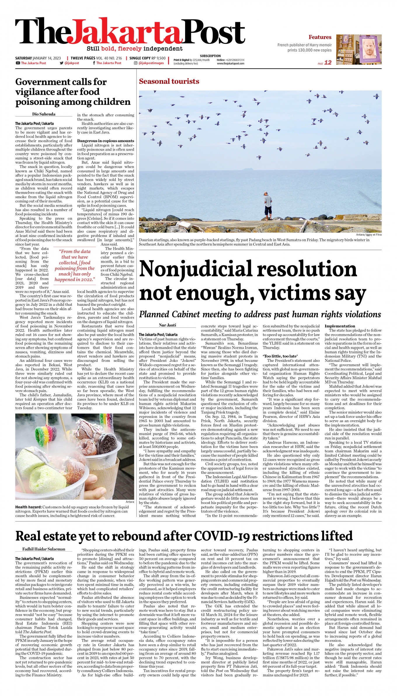 Frontpage - Fri, January 13, 2023 - The Jakarta Post