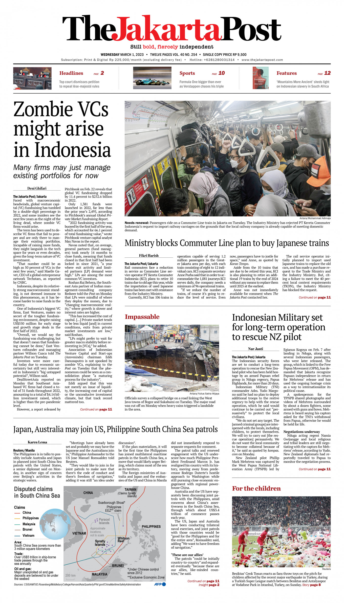 Frontpage - Wed, March 1, 2023 - The Jakarta Post