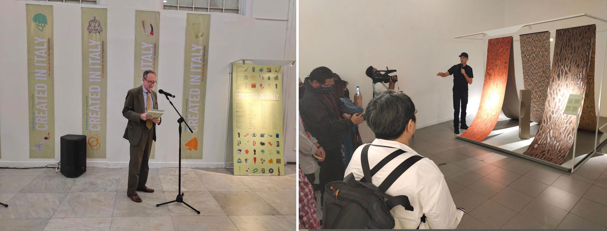 Italian embassy presents the exhibition, Created in Italy: An aptitude ...