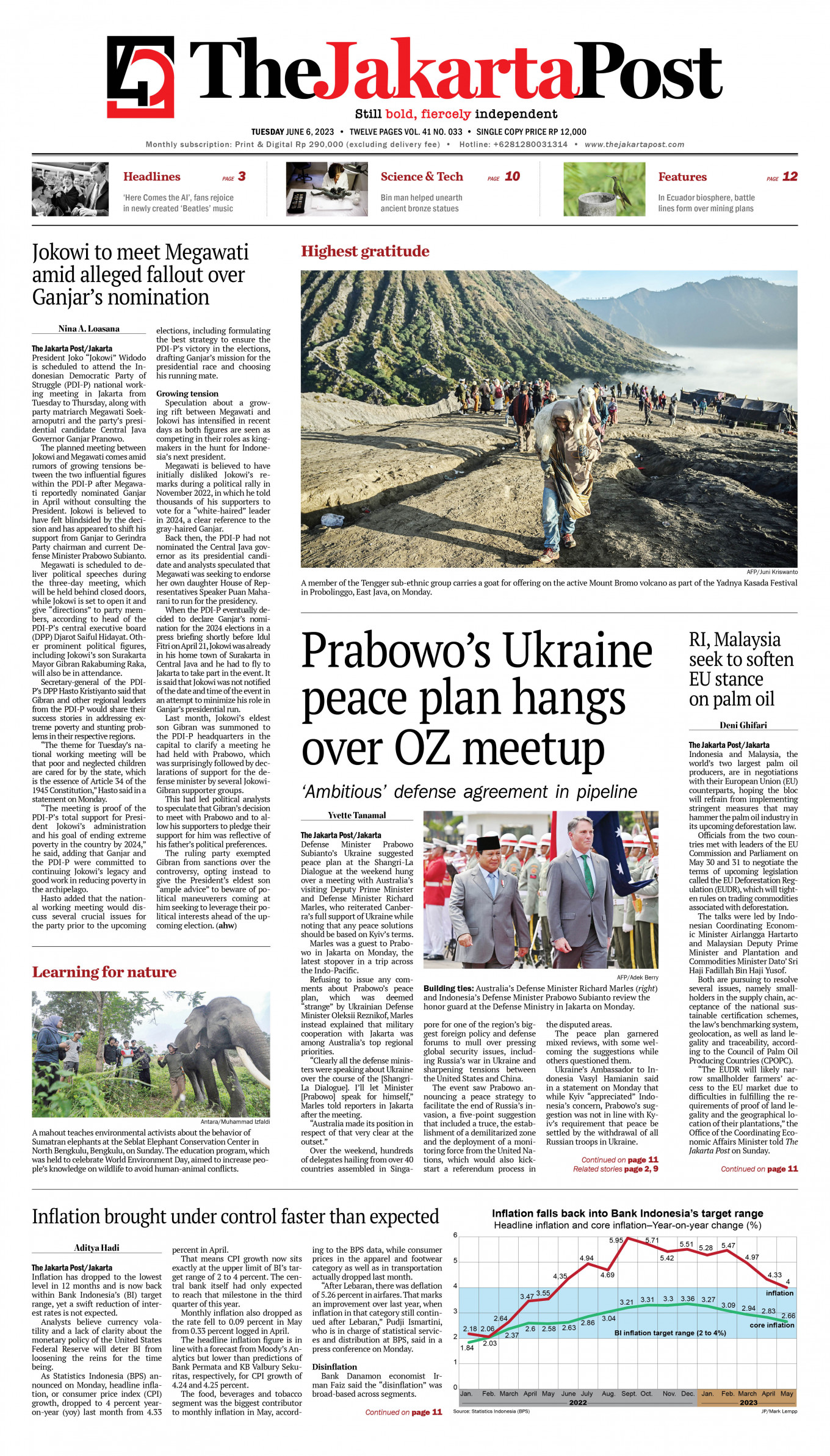 Frontpage - Tue, June 6, 2023 - The Jakarta Post