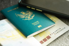 Stock illustration of an Indonesian passport.