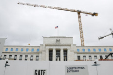 Construction work is done around the Federal Reserve building on Sept. 17, 2024 in Washington, DC.