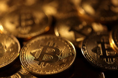 Representations of cryptocurrency Bitcoin are seen  on Nov. 25, 2024 in this illustration photo taken.